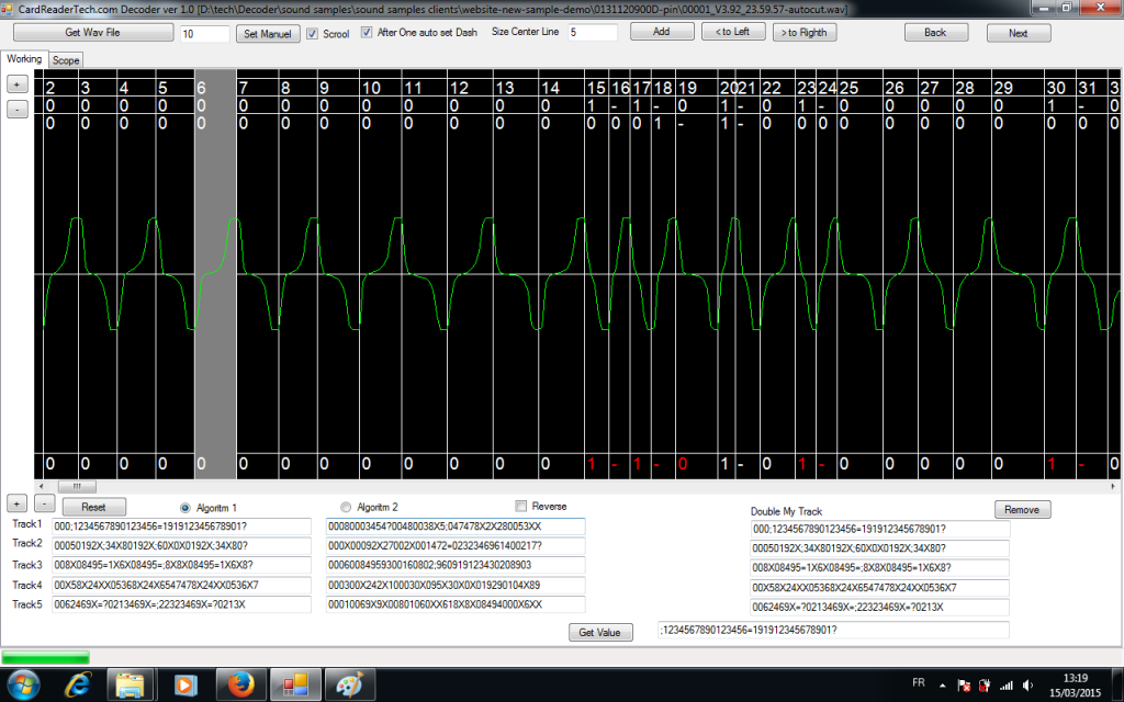 Convert track 2 to ascii text
