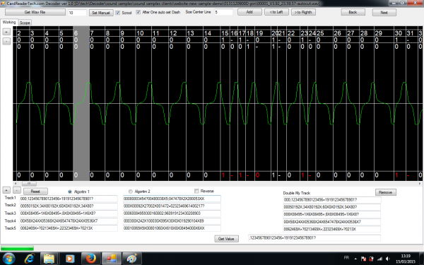 Convert track 2 to ascii text